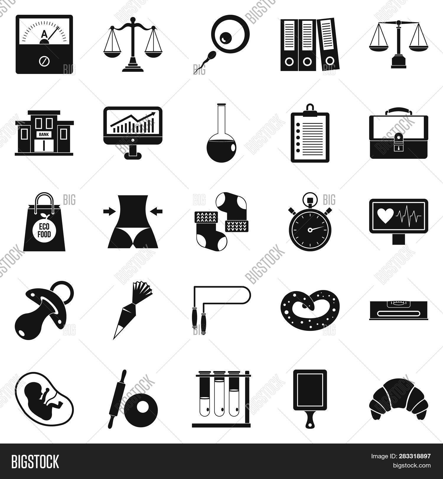 Estimation Icons Set. Image & Photo (Free Trial) | Bigstock