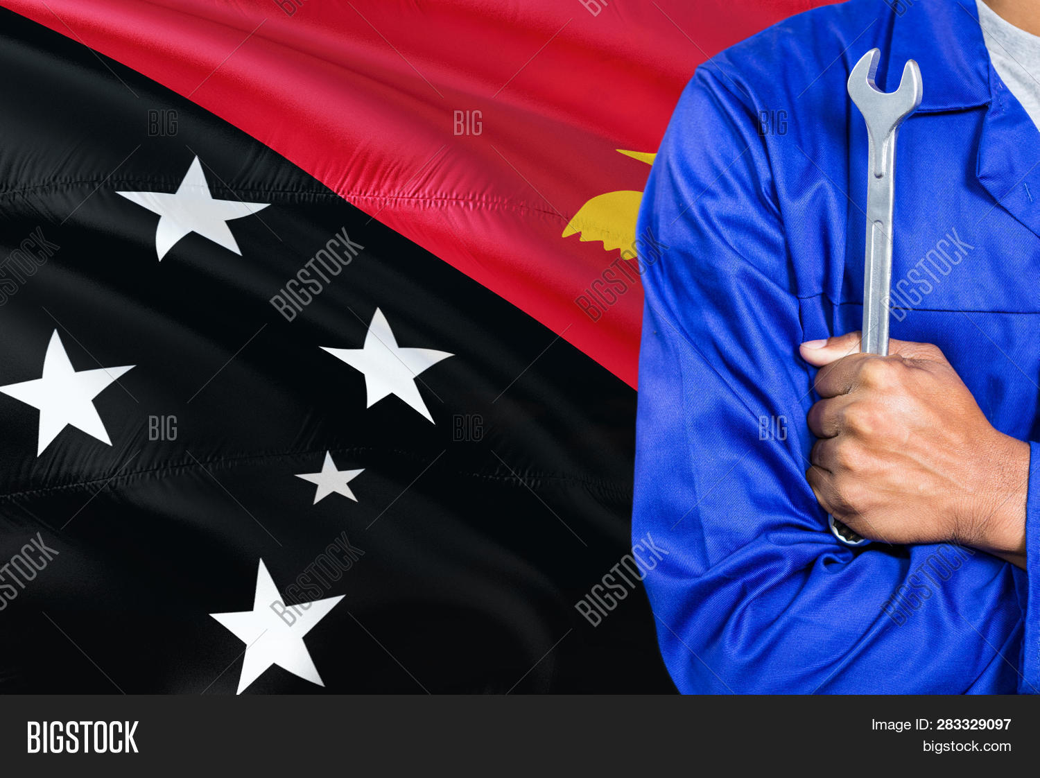 Mechanic Blue Uniform Image & Photo (Free Trial) | Bigstock