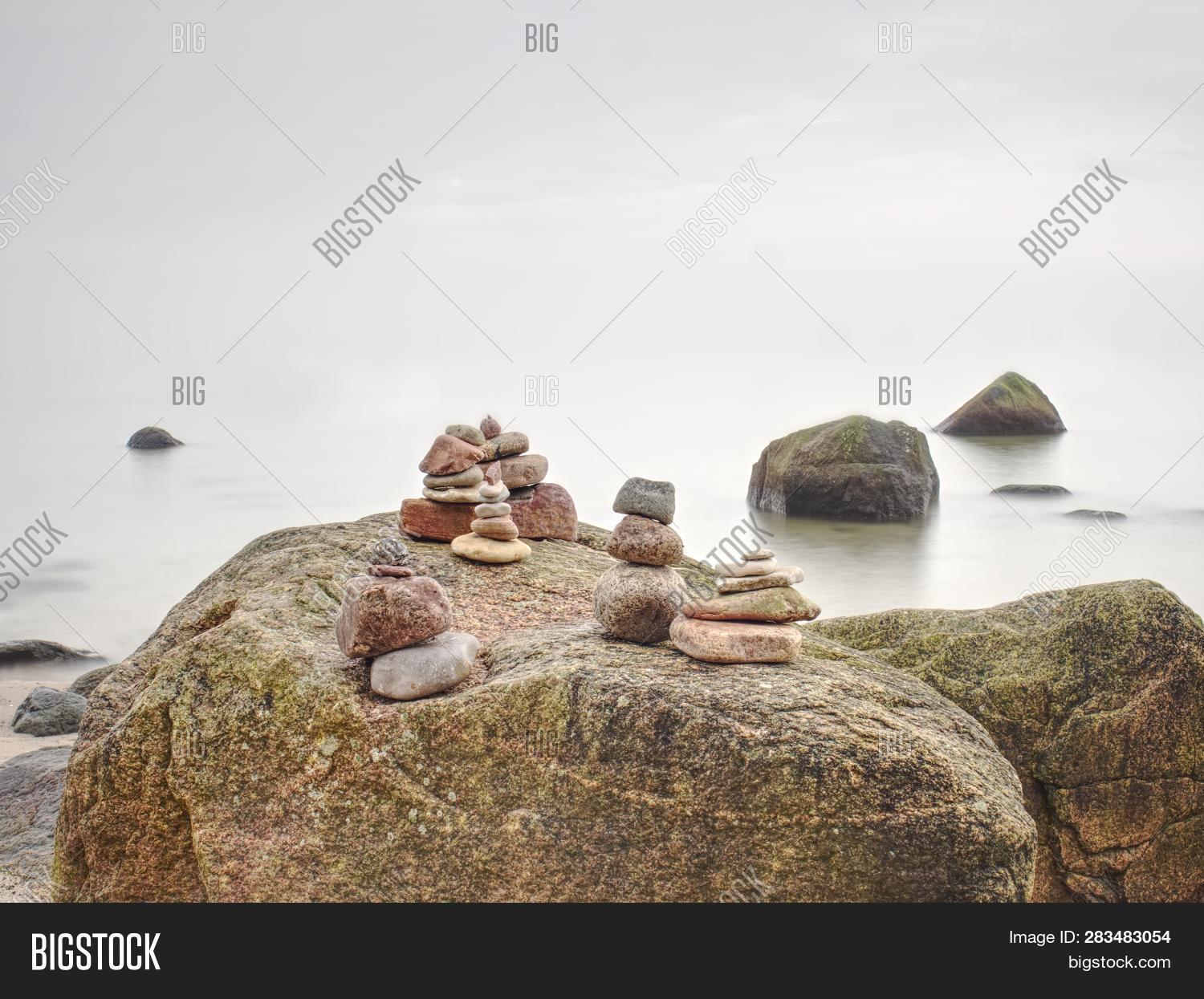 Stack Pebble Stone On Image & Photo (Free Trial) | Bigstock