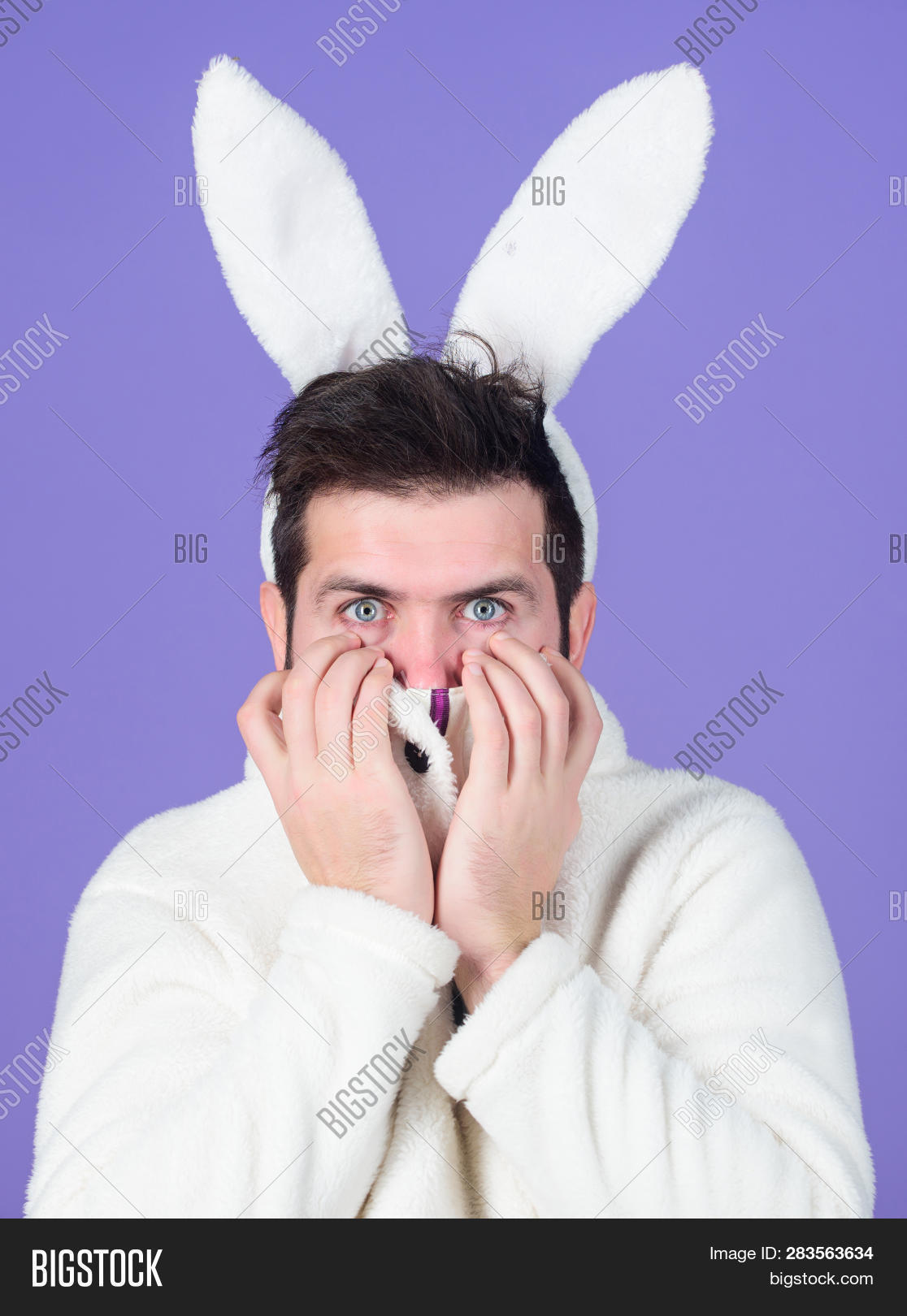 Cute Bunny. Man Image & Photo (Free Trial) | Bigstock