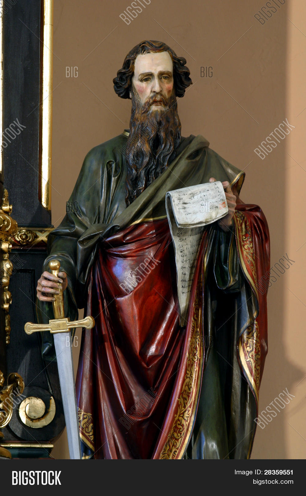 Statue Apostle St Paul Image & Photo (Free Trial) | Bigstock