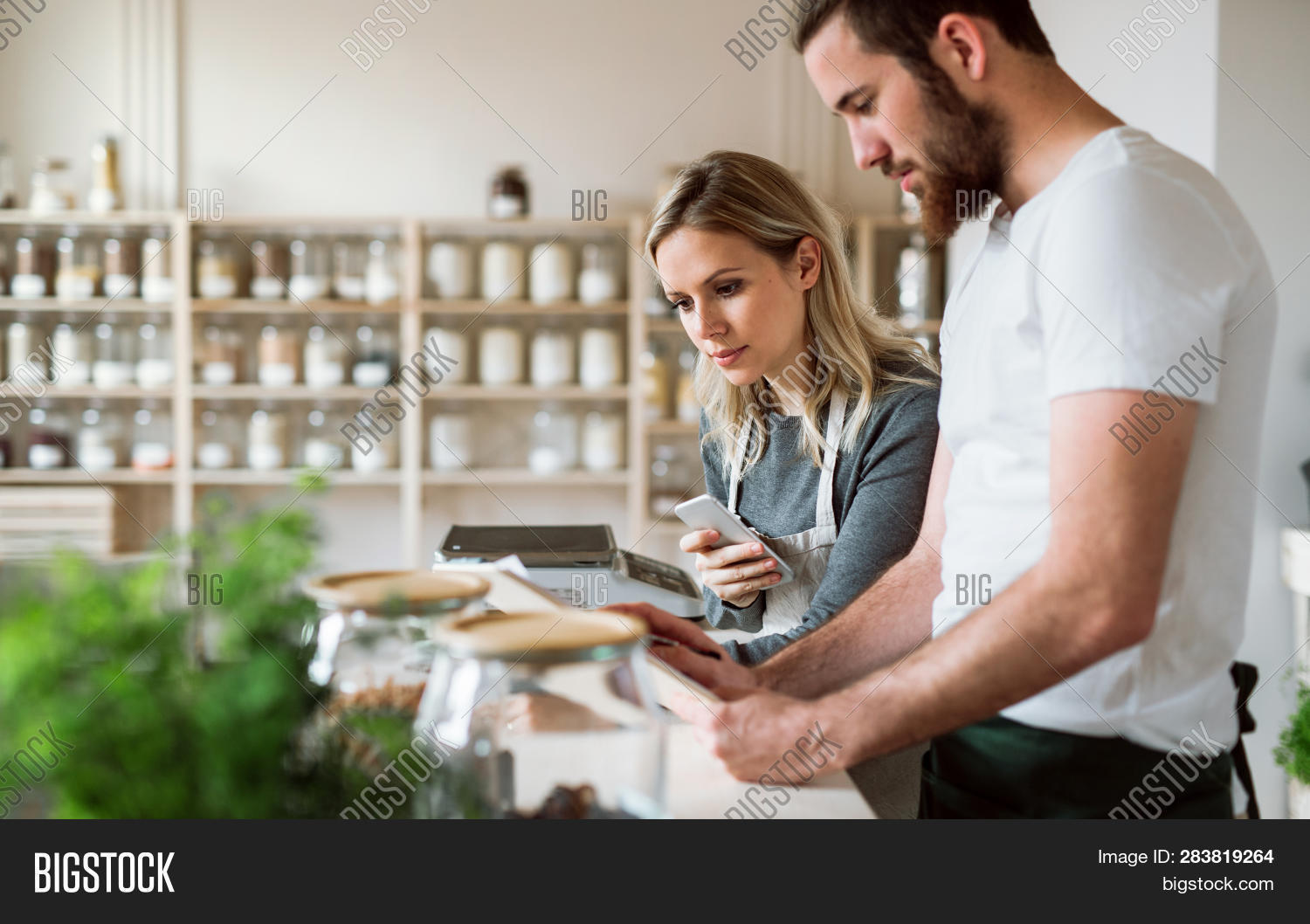 Two Shop Assistants Image & Photo (Free Trial) | Bigstock