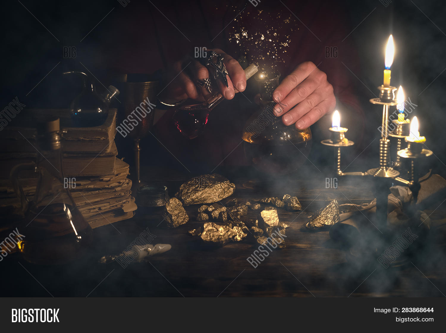 Alchemist Working His Image & Photo (Free Trial) | Bigstock