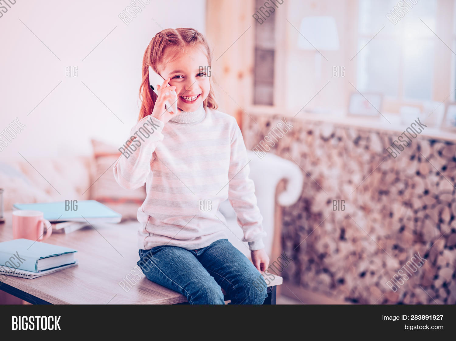 Child Talking On Big Image & Photo (Free Trial) | Bigstock