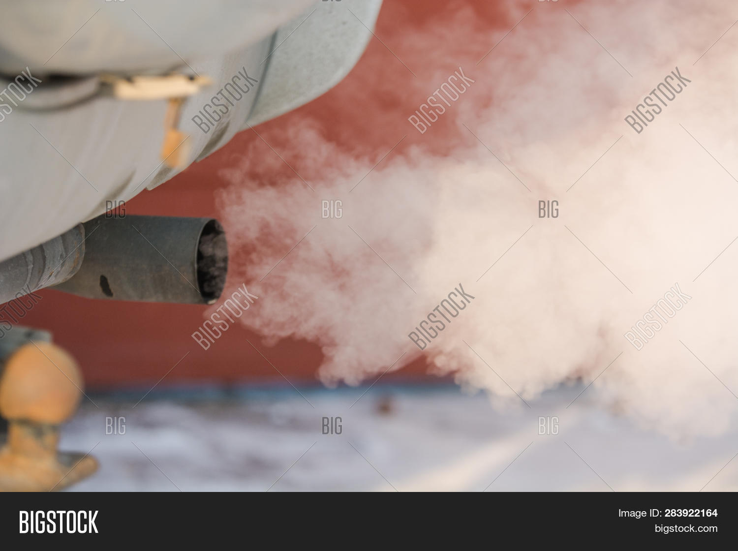 Car Smokes Winter. Image & Photo (Free Trial) | Bigstock
