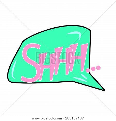 Shhh Lettering. Comic Vector & Photo (Free Trial) | Bigstock