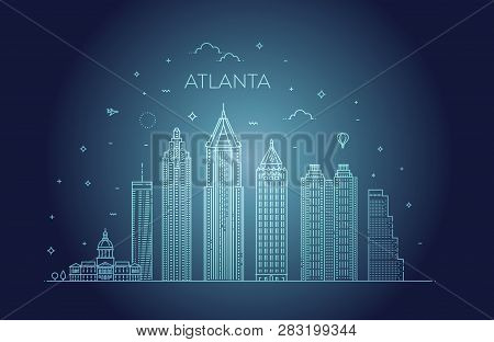 Atlanta Architecture Vector & Photo (Free Trial) | Bigstock
