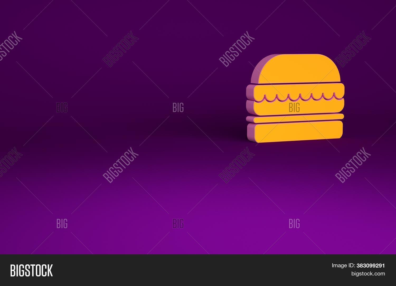 Orange Burger Icon Image & Photo (Free Trial) | Bigstock