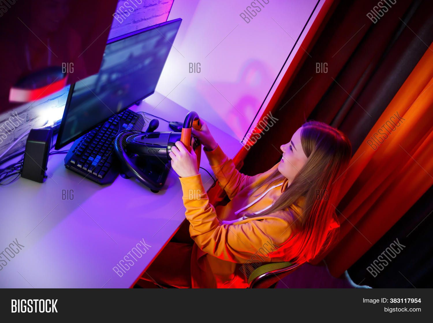 Girl Gamer Playing Image & Photo (Free Trial) | Bigstock