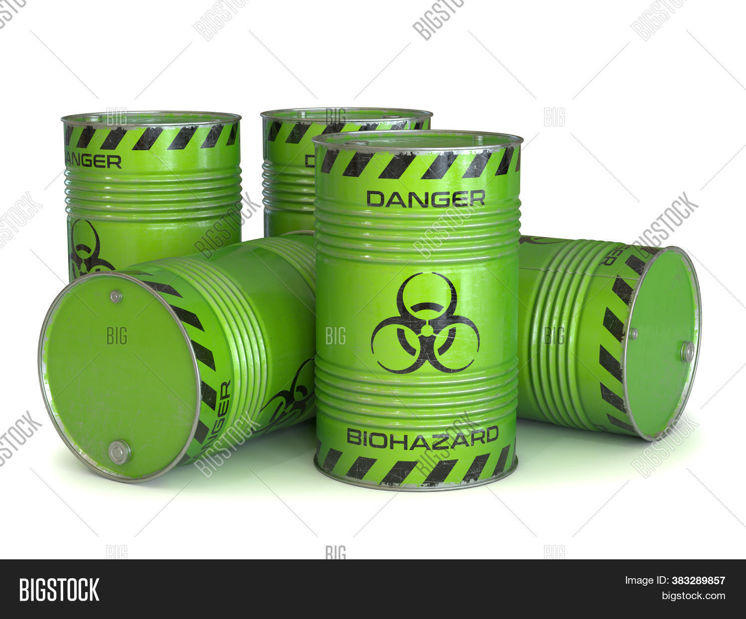 Green Toxic Waste Symbol