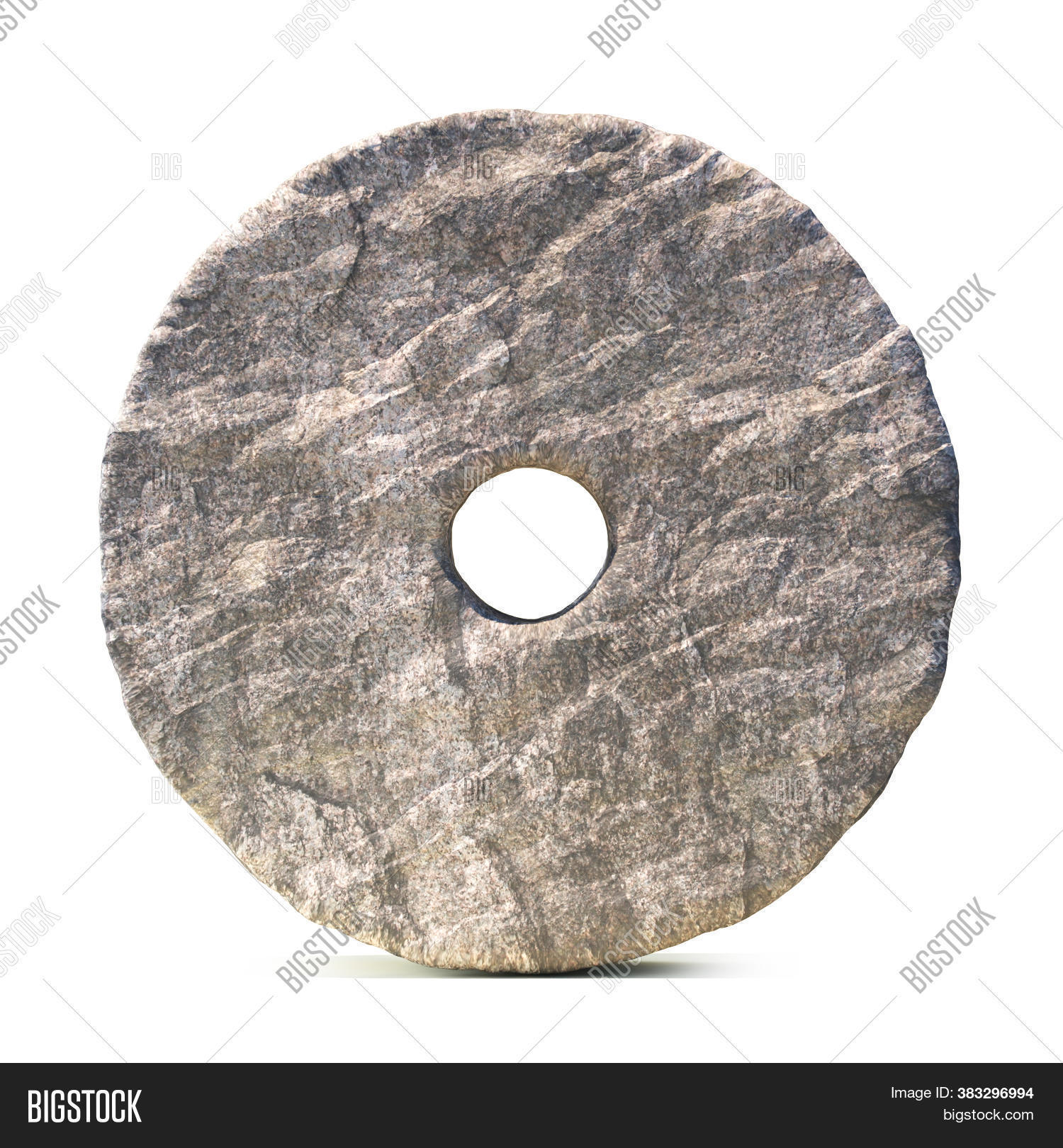 Stone Wheel Isolated Image & Photo (Free Trial) | Bigstock