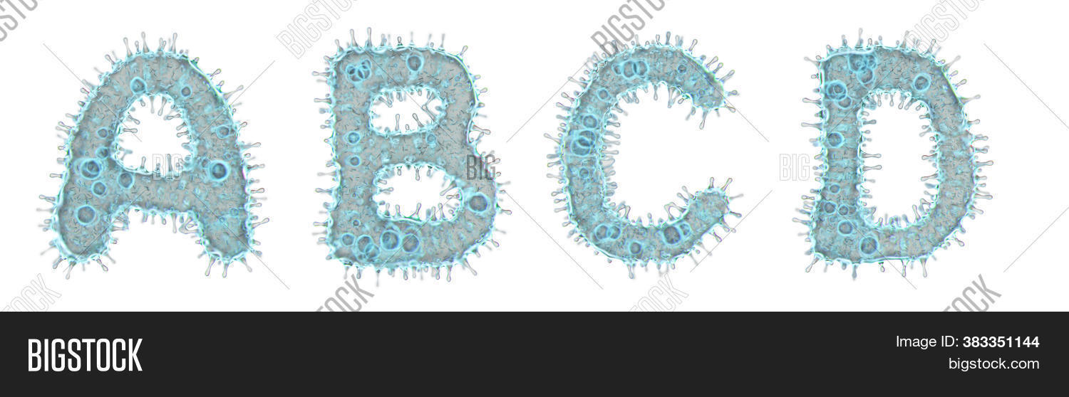Set Letters Made Virus Image & Photo (Free Trial) | Bigstock