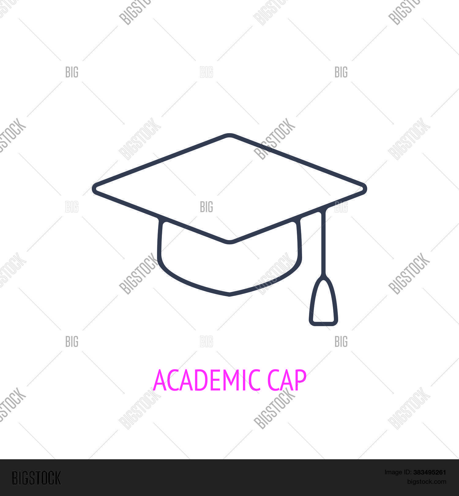 Square Academic Cap. Vector & Photo (Free Trial) | Bigstock