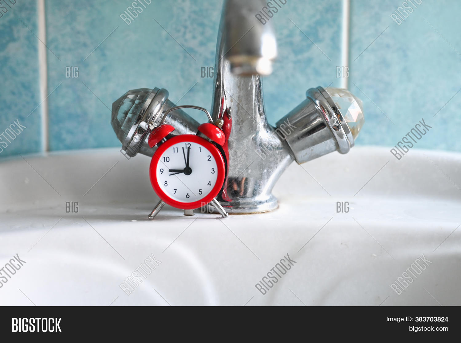 Water Tap Clock. Water Image & Photo (Free Trial) | Bigstock
