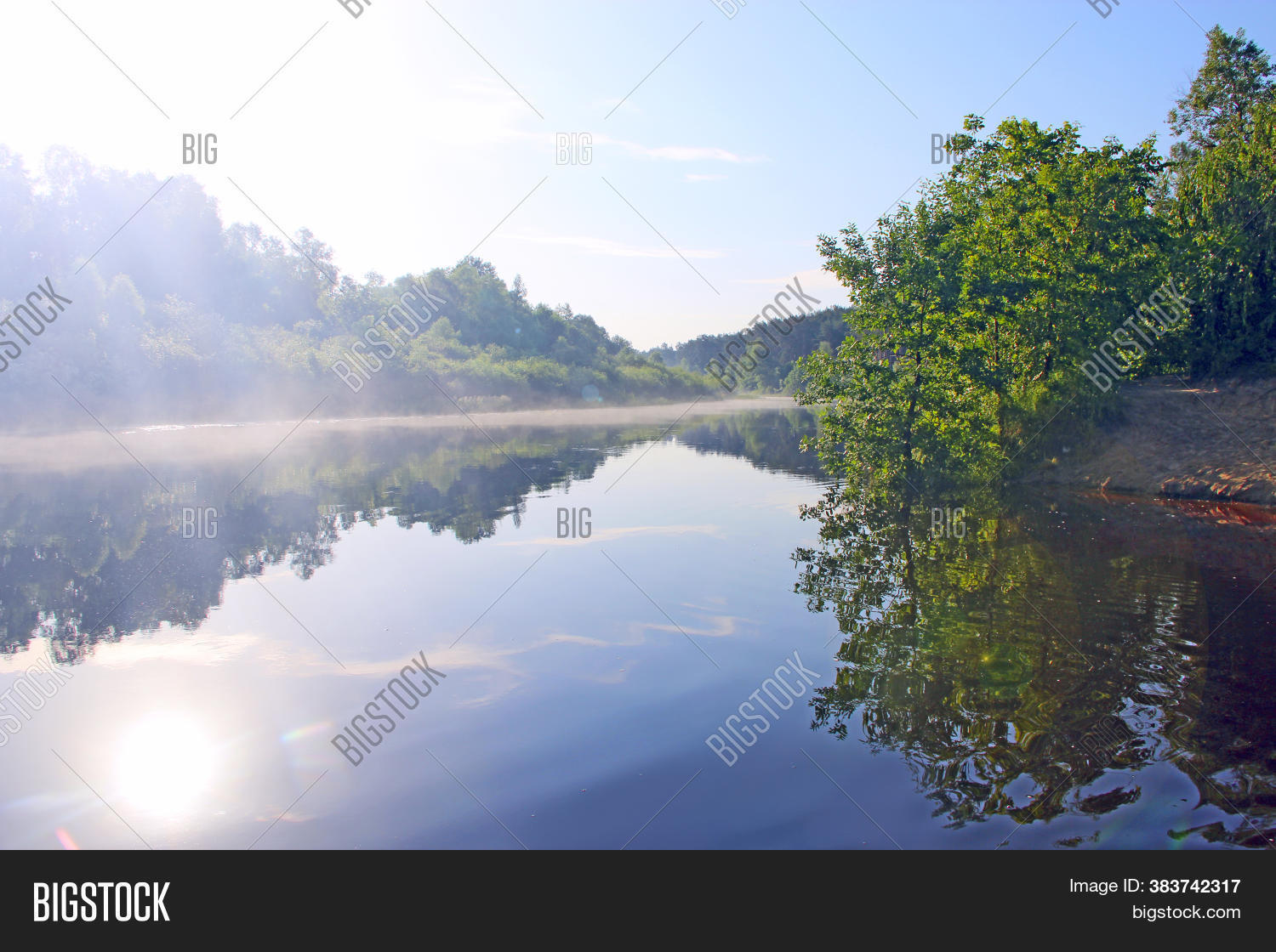 Morning Sunrise Over Image & Photo (Free Trial) | Bigstock