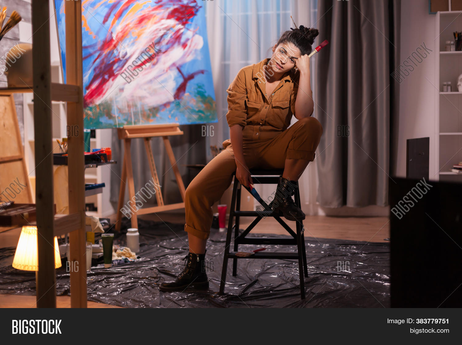 Exhausted Painter Image & Photo (Free Trial) | Bigstock