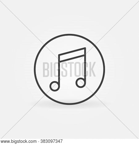Musical Note Circle Vector & Photo (Free Trial) | Bigstock