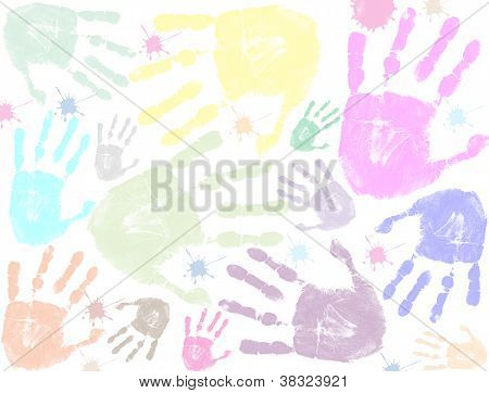 Colorful Hand Print Vector & Photo (Free Trial) | Bigstock