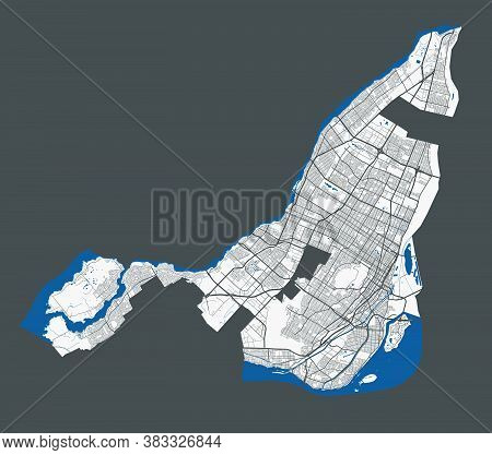 Montreal Map. Vector & Photo (Free Trial) | Bigstock