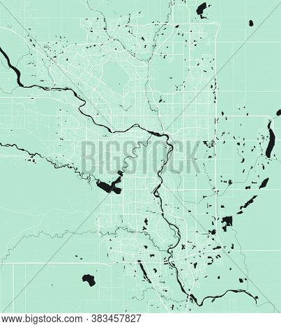 Vector Map Calgary. Vector & Photo (Free Trial) | Bigstock
