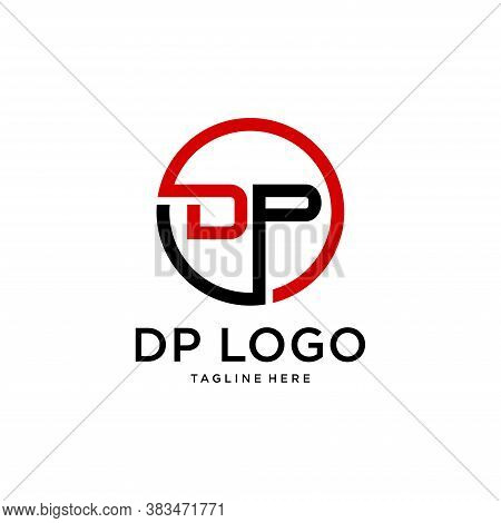 Letter Dp Circle Logo Vector & Photo (Free Trial) | Bigstock