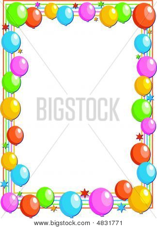 Balloon Border Image & Photo (Free Trial) | Bigstock