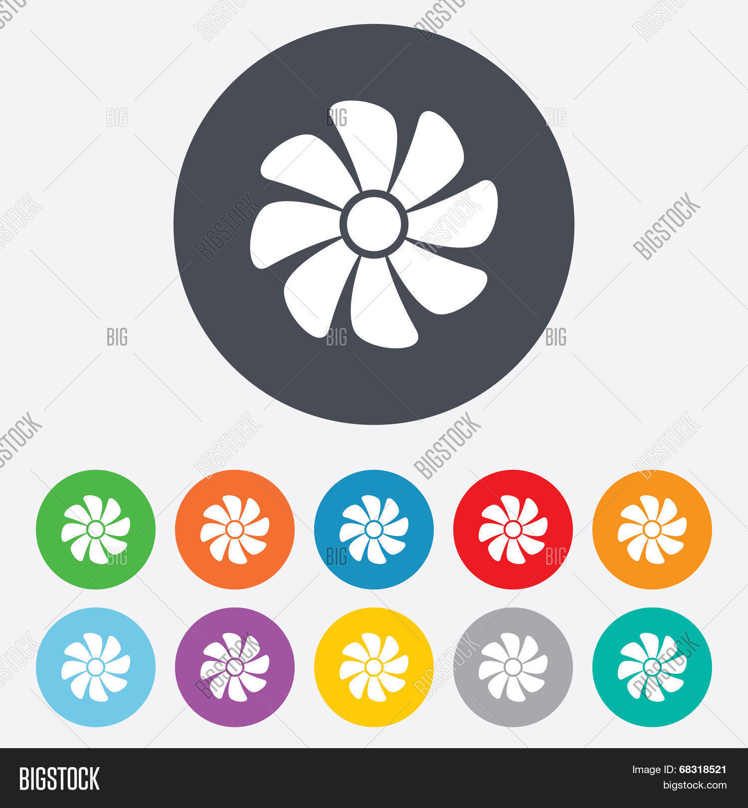 Ventilation Sign Icon Vector & Photo (Free Trial) | Bigstock