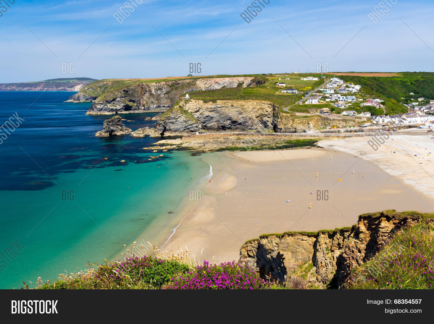 Portreath Cornwall Image & Photo (Free Trial) | Bigstock
