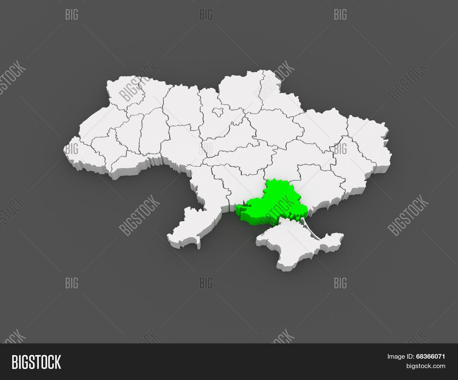 Map Kherson Region. Image & Photo (Free Trial) | Bigstock
