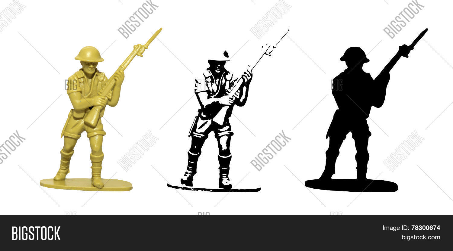 Plastic Toy Soldier Vector & Photo (Free Trial) | Bigstock