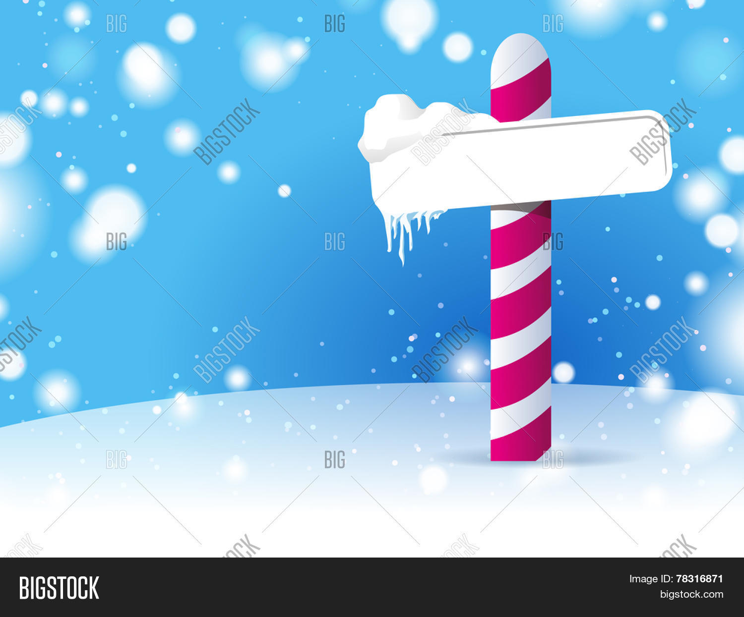 Santa Road Sign Vector & Photo (Free Trial) | Bigstock