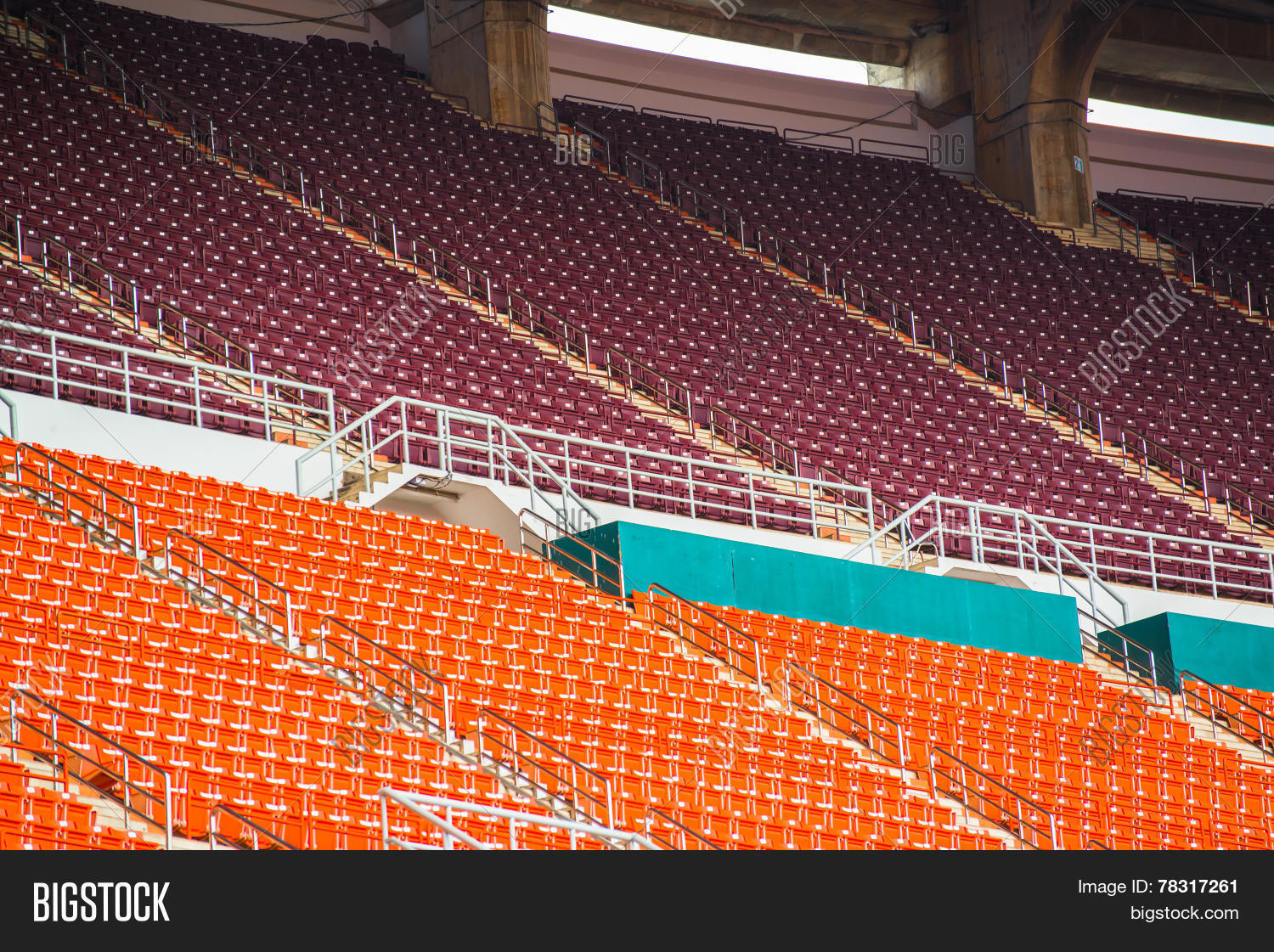Red Seats On Stadium Image & Photo (Free Trial) | Bigstock