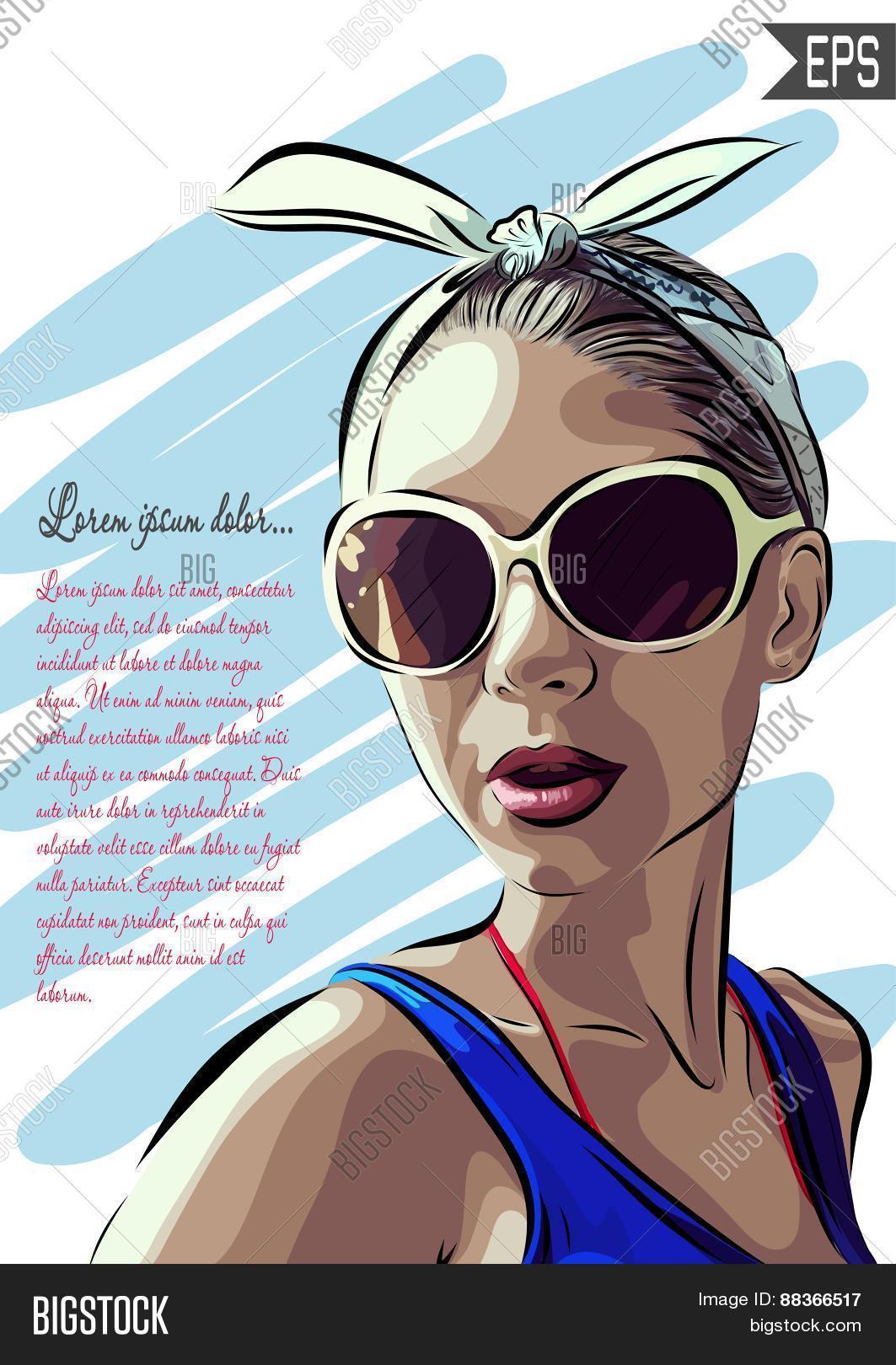 Beautiful Woman Face Vector And Photo Free Trial Bigstock