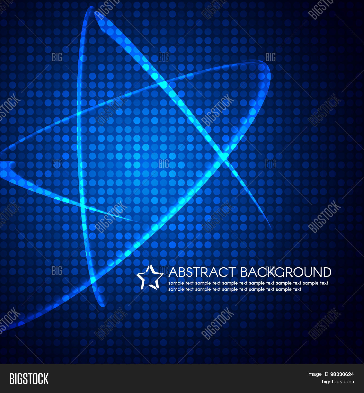 Blue Star Line Light Vector & Photo (Free Trial) | Bigstock