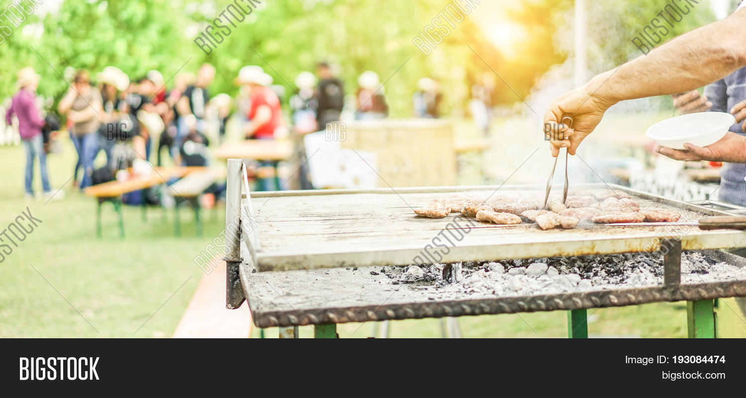 Man Cooking Bbq Meat Image & Photo (Free Trial) | Bigstock