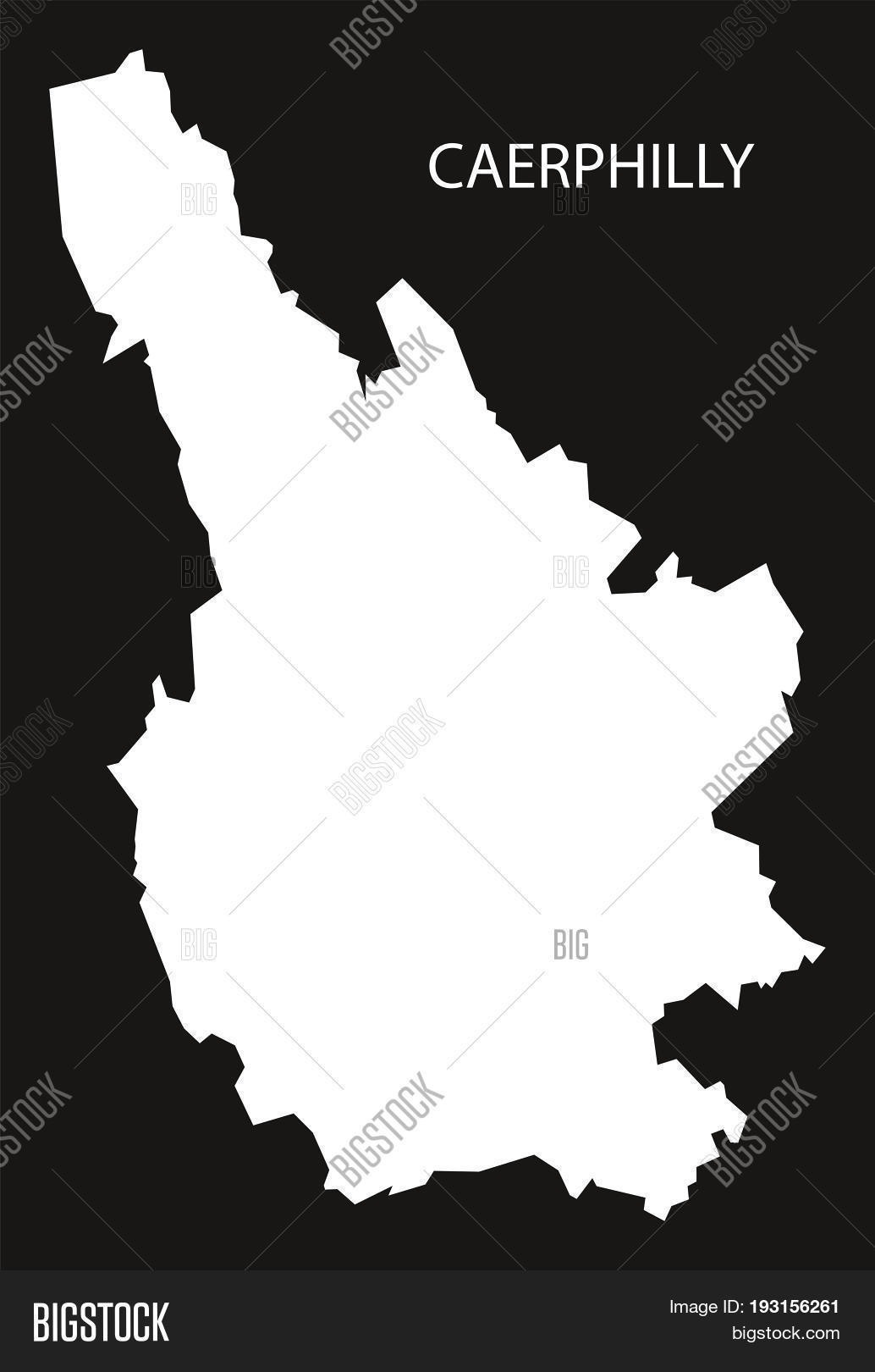 Caerphilly Wales Map Image & Photo (Free Trial) | Bigstock