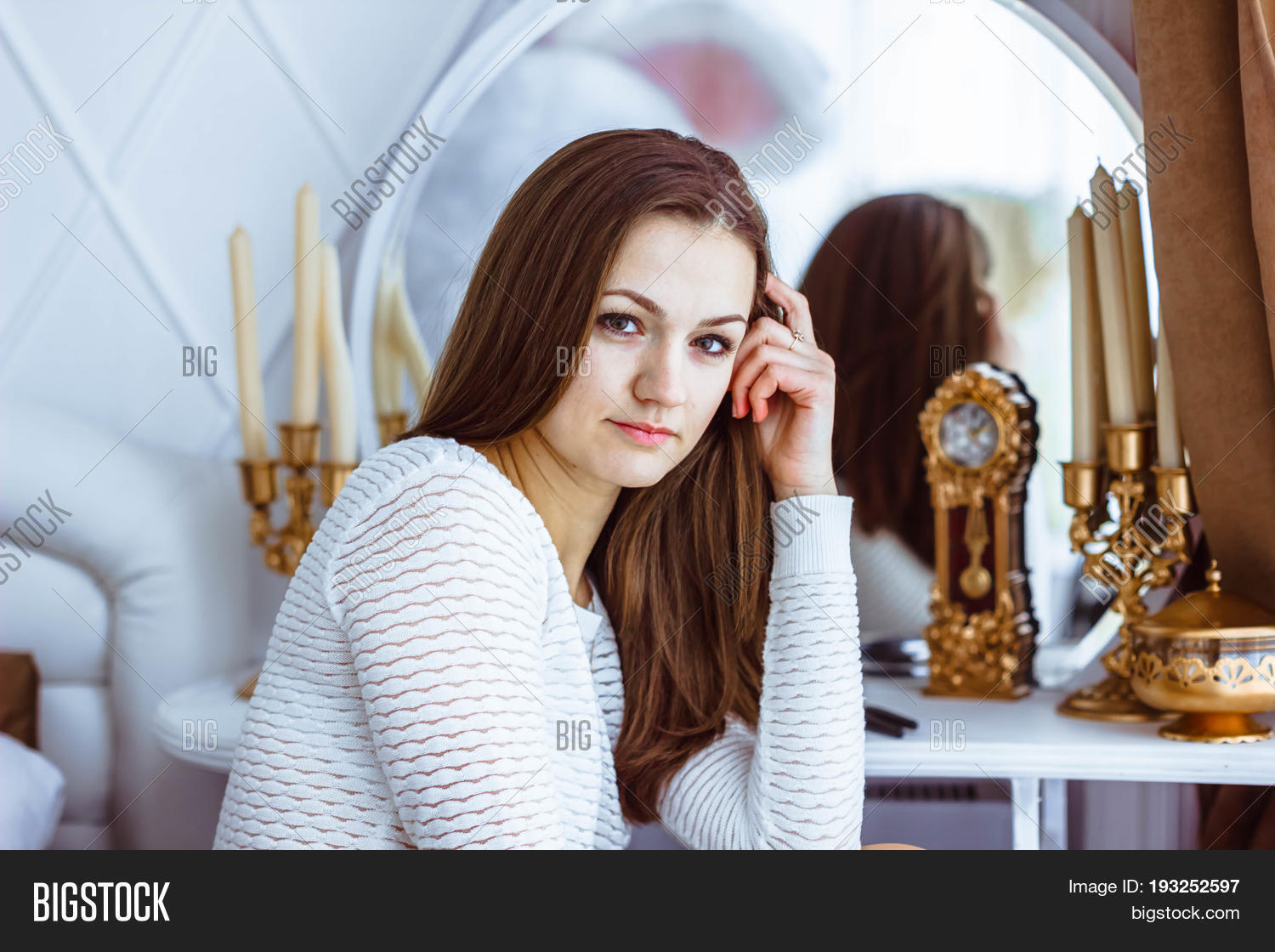 Beautiful Woman Mirror Image & Photo (Free Trial) | Bigstock