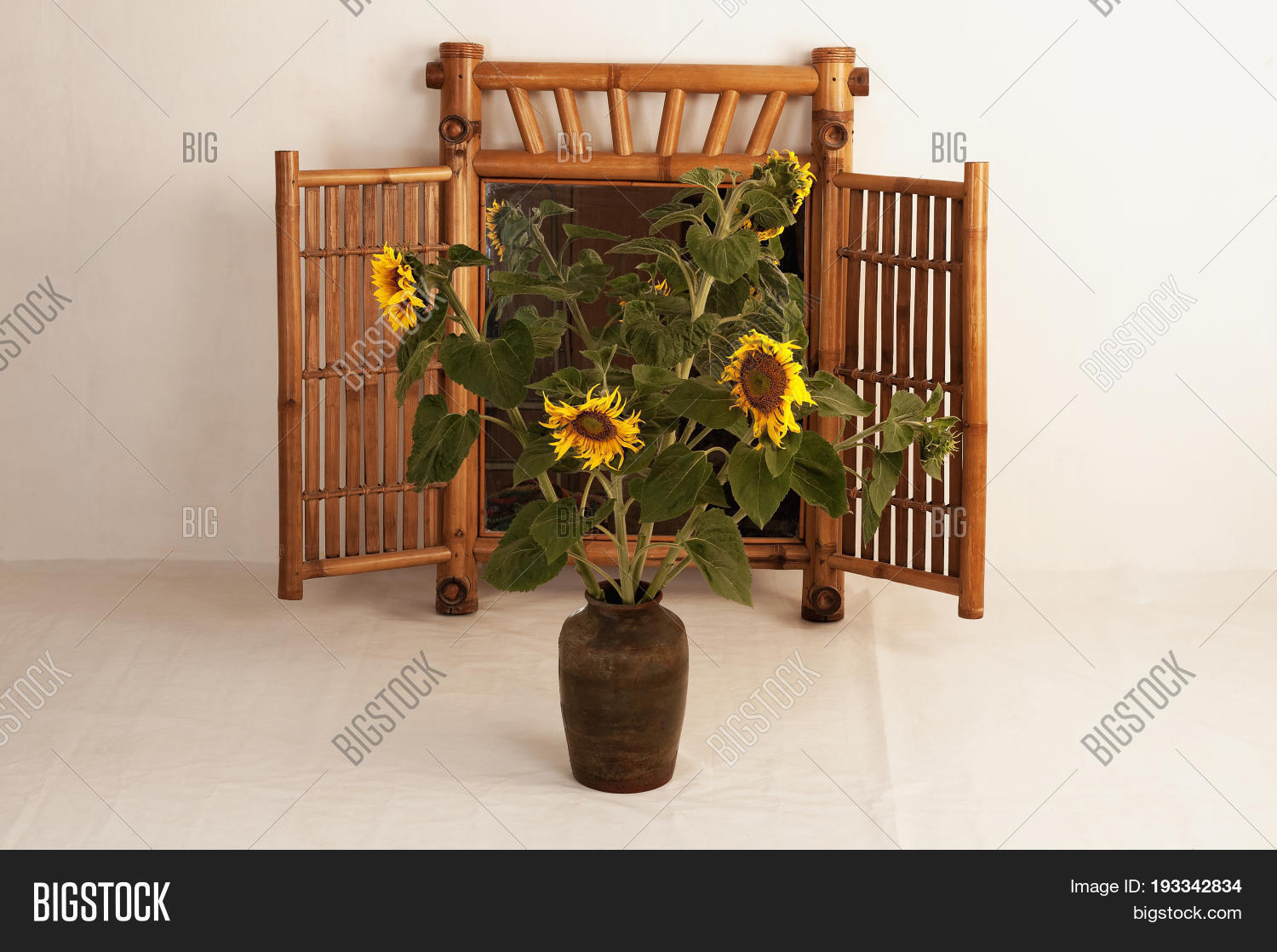 Five Sunflowers Clay Image & Photo (Free Trial) | Bigstock