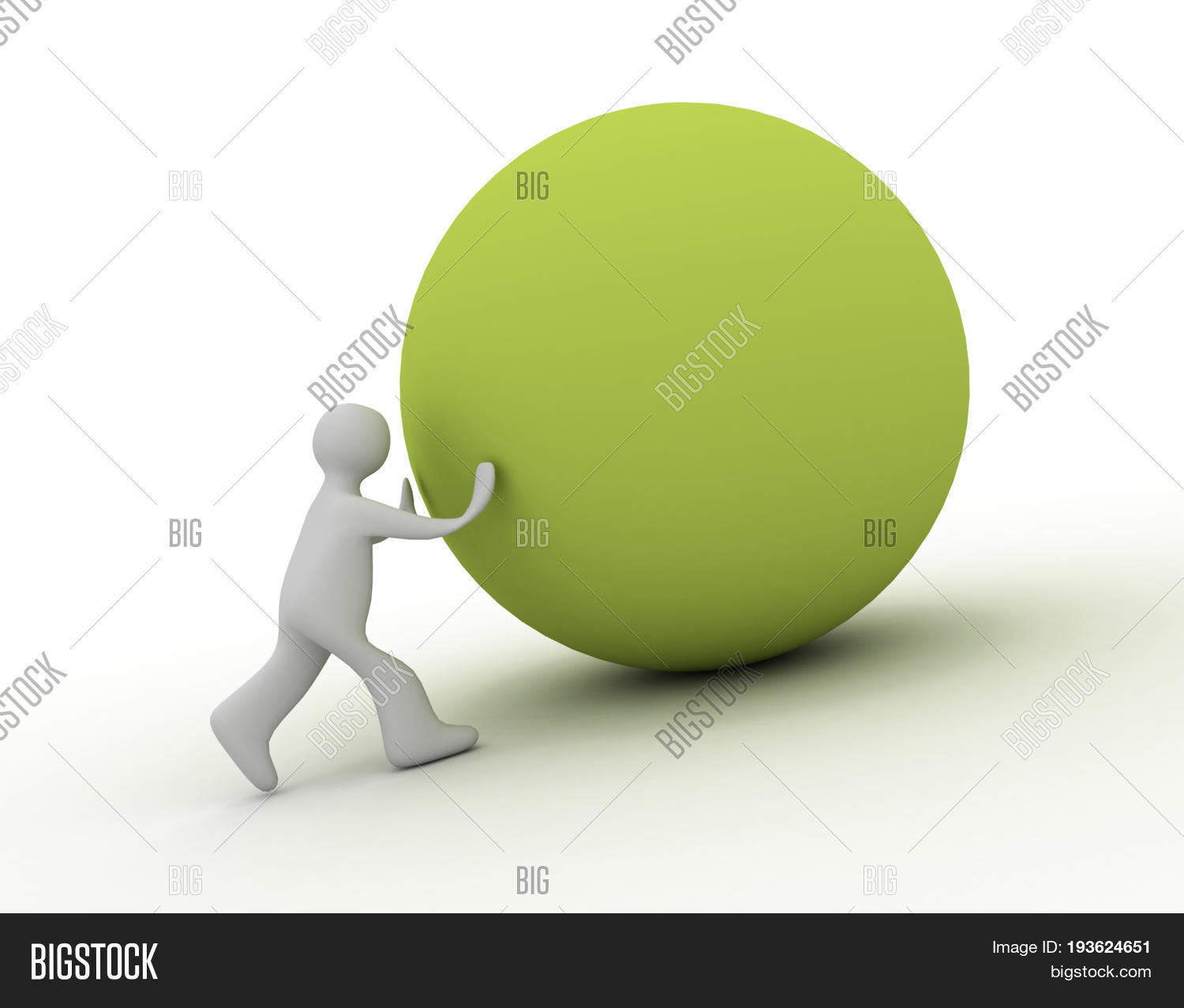 3d Man Ball . 3d Image & Photo (Free Trial) | Bigstock
