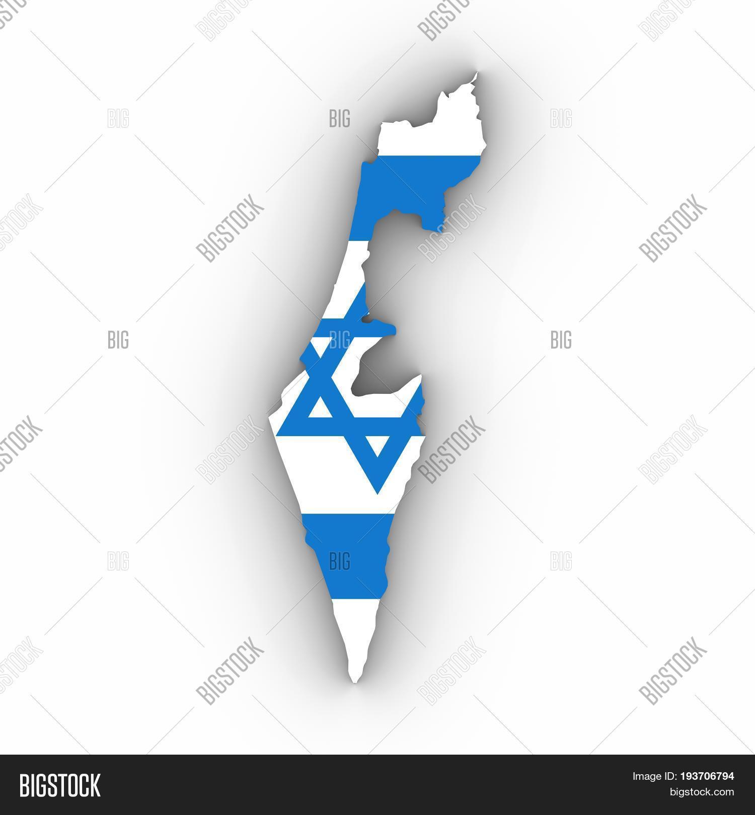 Israel Map Outline Image & Photo (Free Trial) | Bigstock