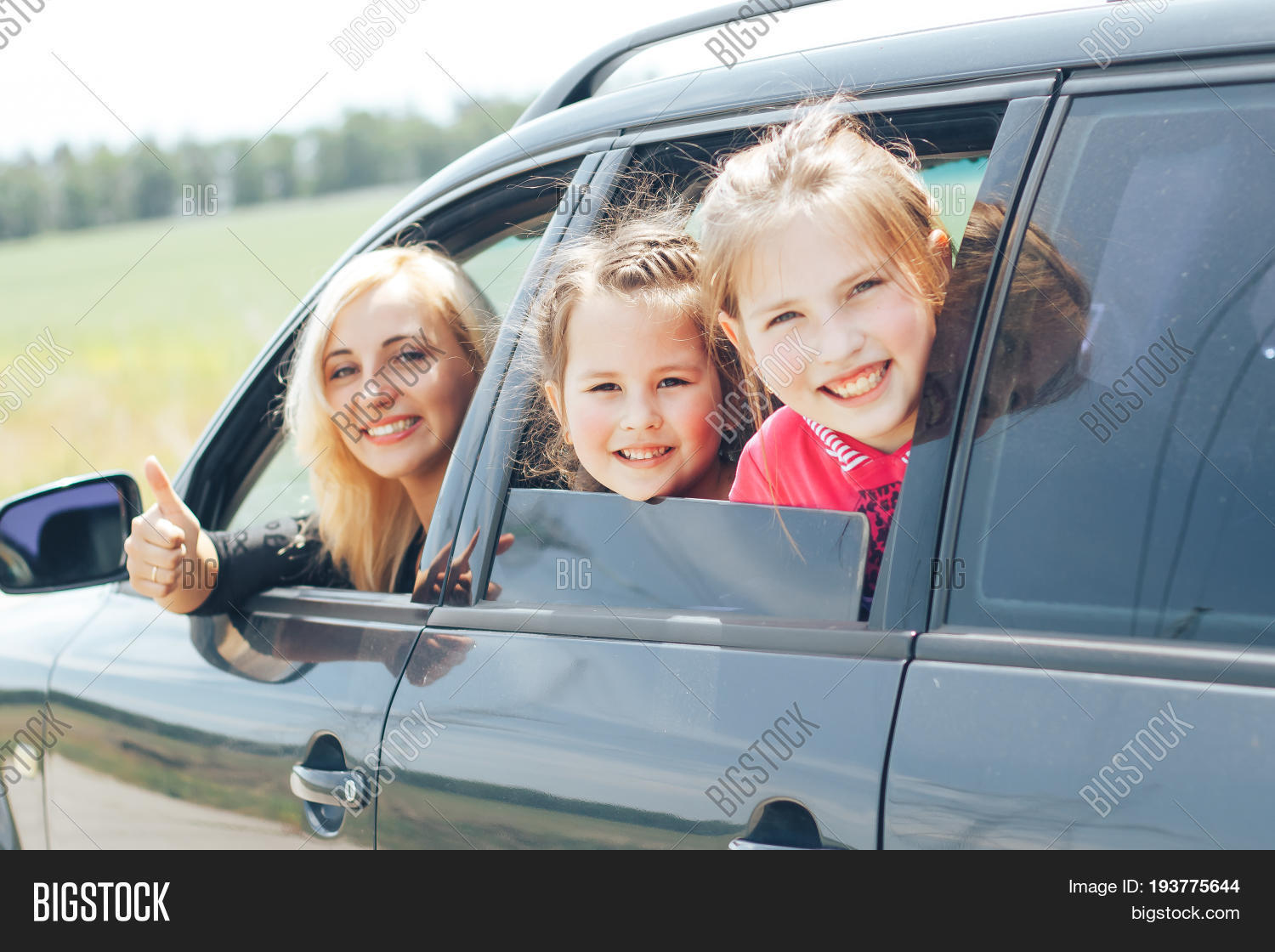Happy Kids Car Mom. Image & Photo (Free Trial) | Bigstock