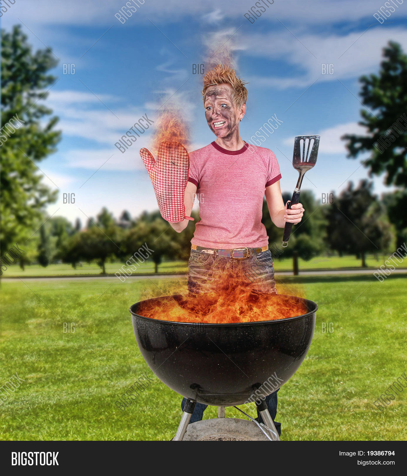 Woman On FIRE Front Image & Photo (Free Trial) | Bigstock