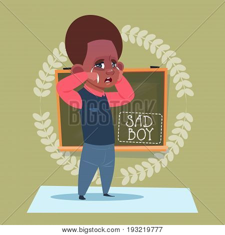 Small Sad School Boy Vector & Photo (Free Trial) | Bigstock