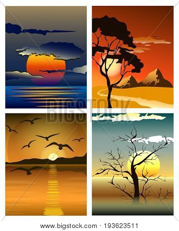 Bright Yellow Sunrise Vector & Photo (Free Trial) | Bigstock