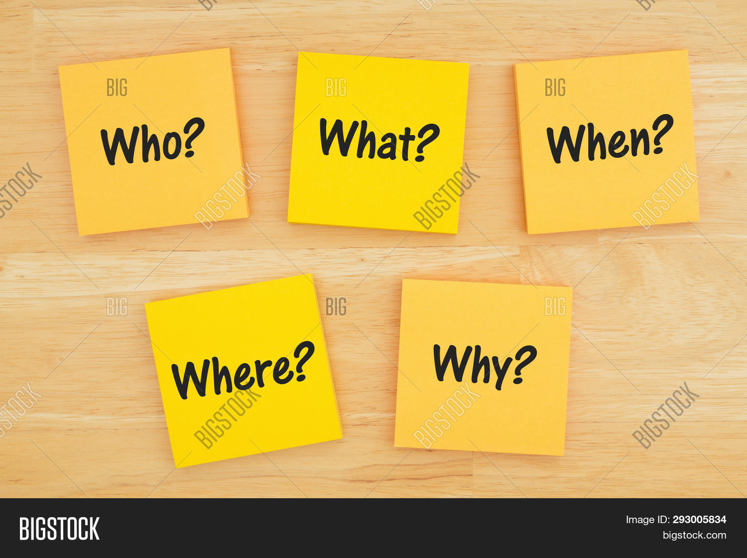 5 Ws Who, What, When, Image & Photo (Free Trial) | Bigstock