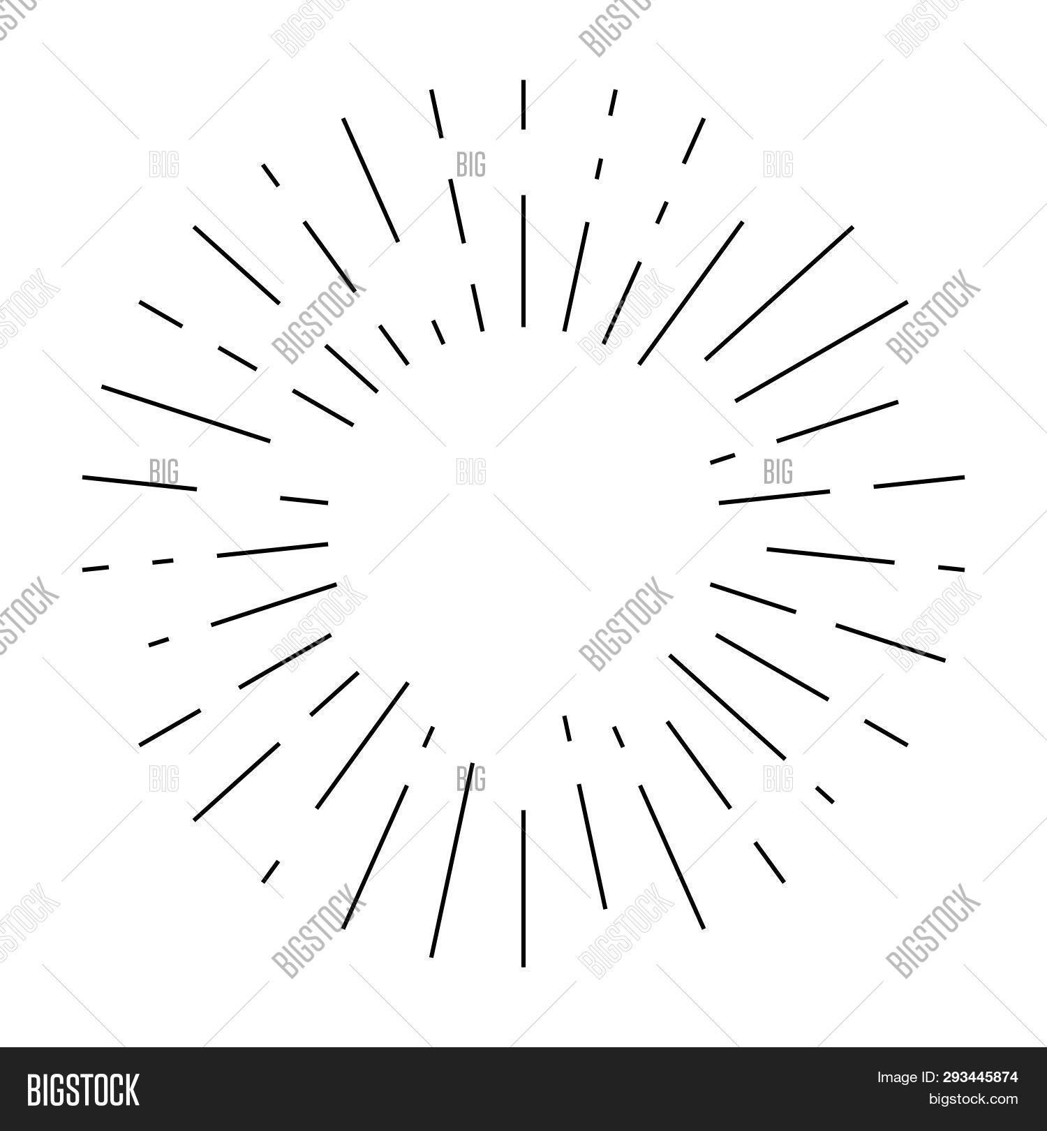 Sun Rays Linear Vector & Photo (Free Trial) | Bigstock