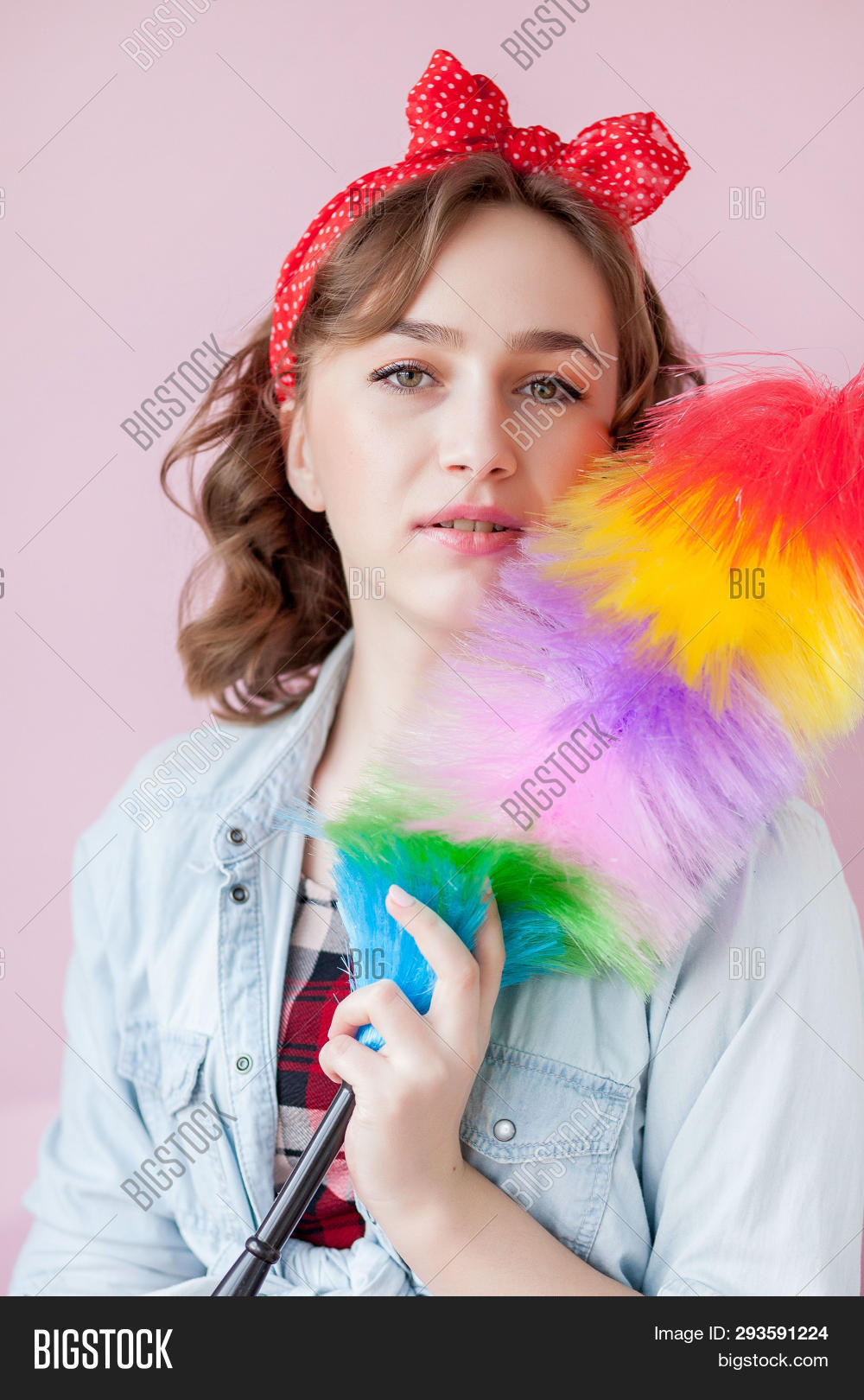 Cleaning Pin Woman. Image & Photo (Free Trial) | Bigstock