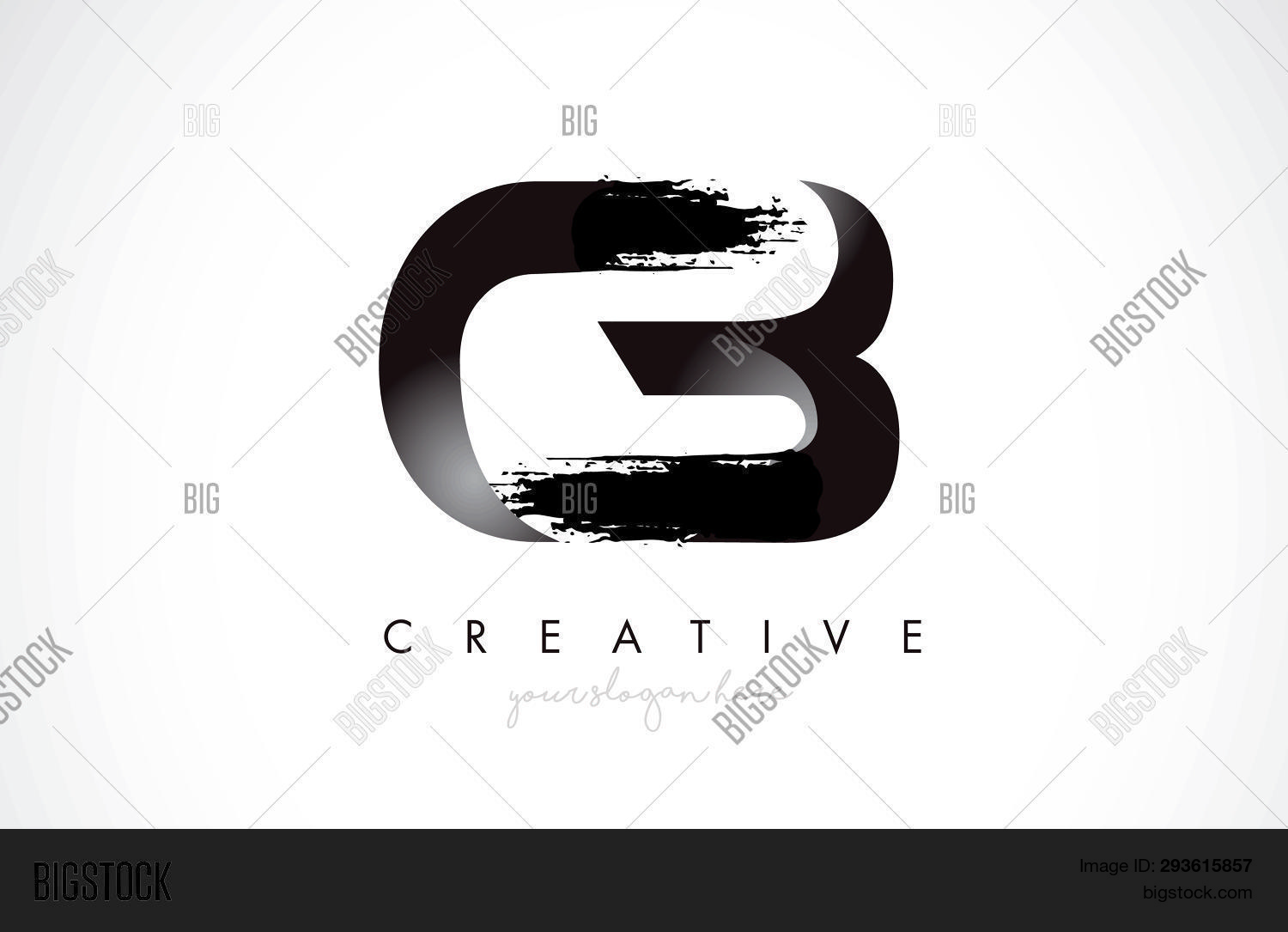 Cb Letter Design Vector & Photo (Free Trial) | Bigstock