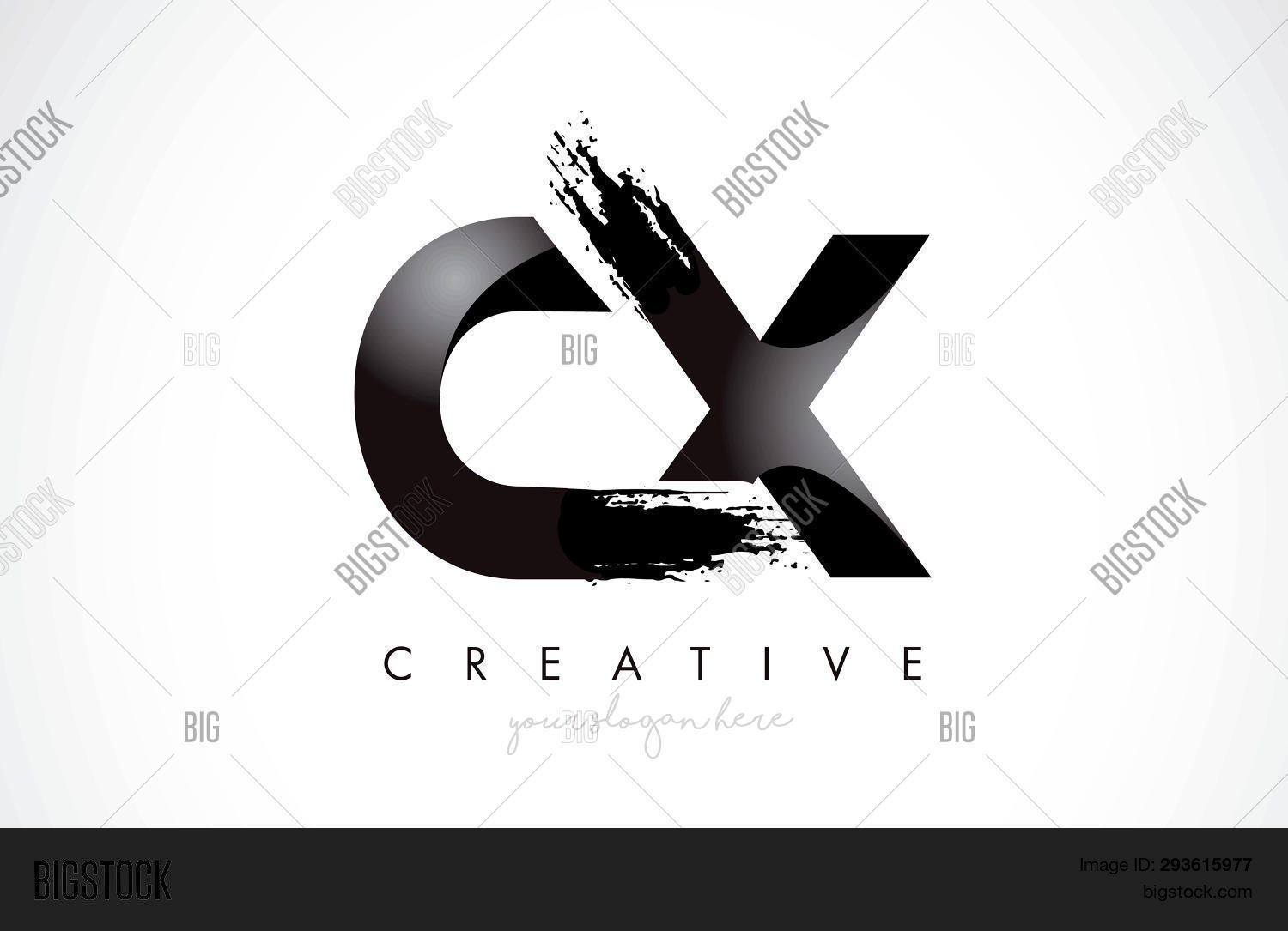 Cx Letter Design Vector & Photo (Free Trial) | Bigstock