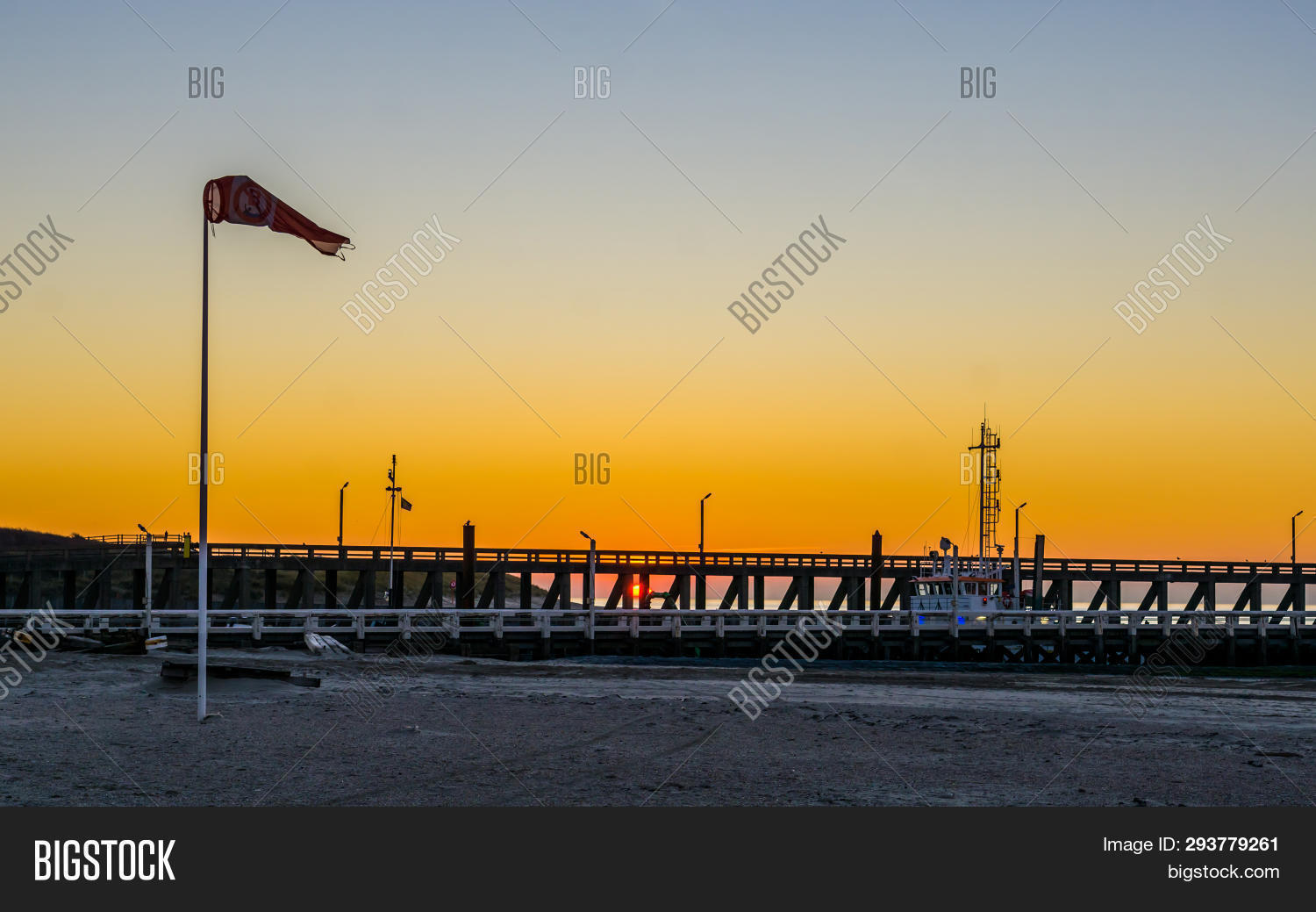 Harbor Pier Wind Flag Image & Photo (Free Trial) | Bigstock